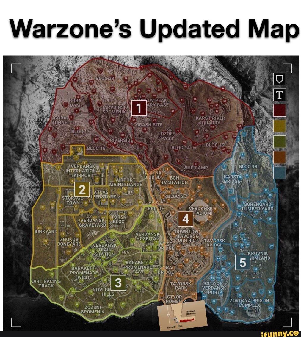 Warzone's Updated Map RY INTERNATIONAL AIRPORT "BCH KARSTar BRIDGE ...