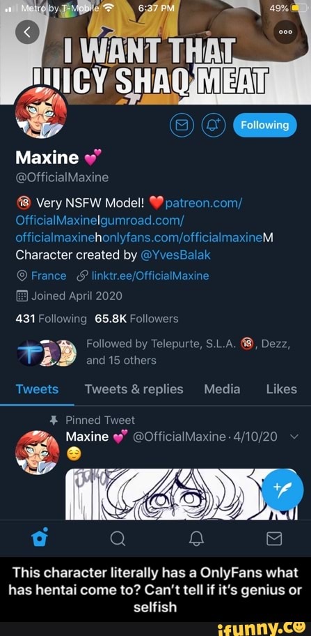 Maxine 8 Very NSFW Model! patreon.com/ OfficialMaxinelgumroad.com ...