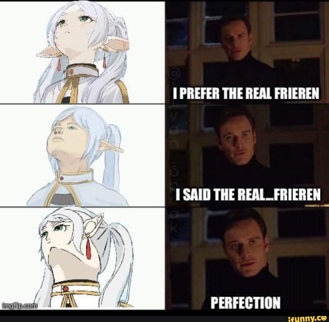 PREFER THE REAL FRIEREN SAID THE REAL... FRIEREN PERFECTION - iFunny