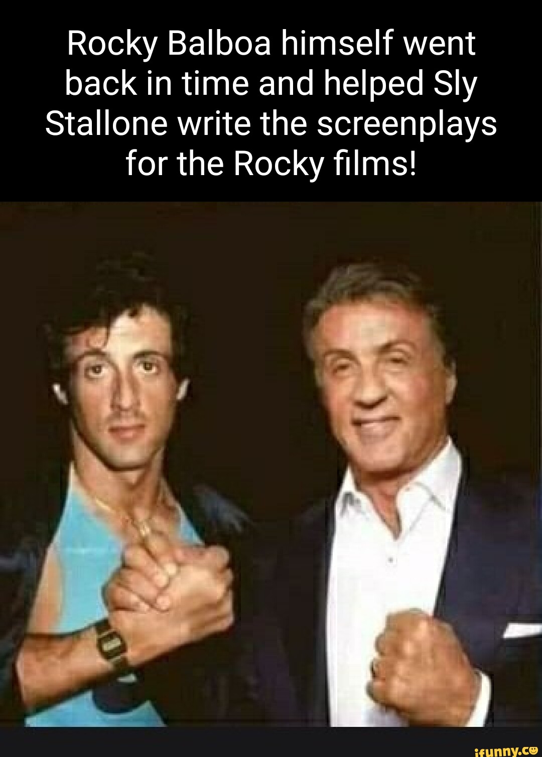 Rocky Balboa himself went back in time and helped Sly Stallone write ...
