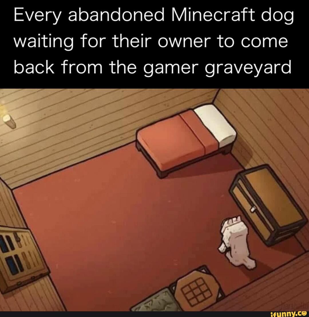 Every abandoned Minecraft dog waiting for their owner to come back from ...