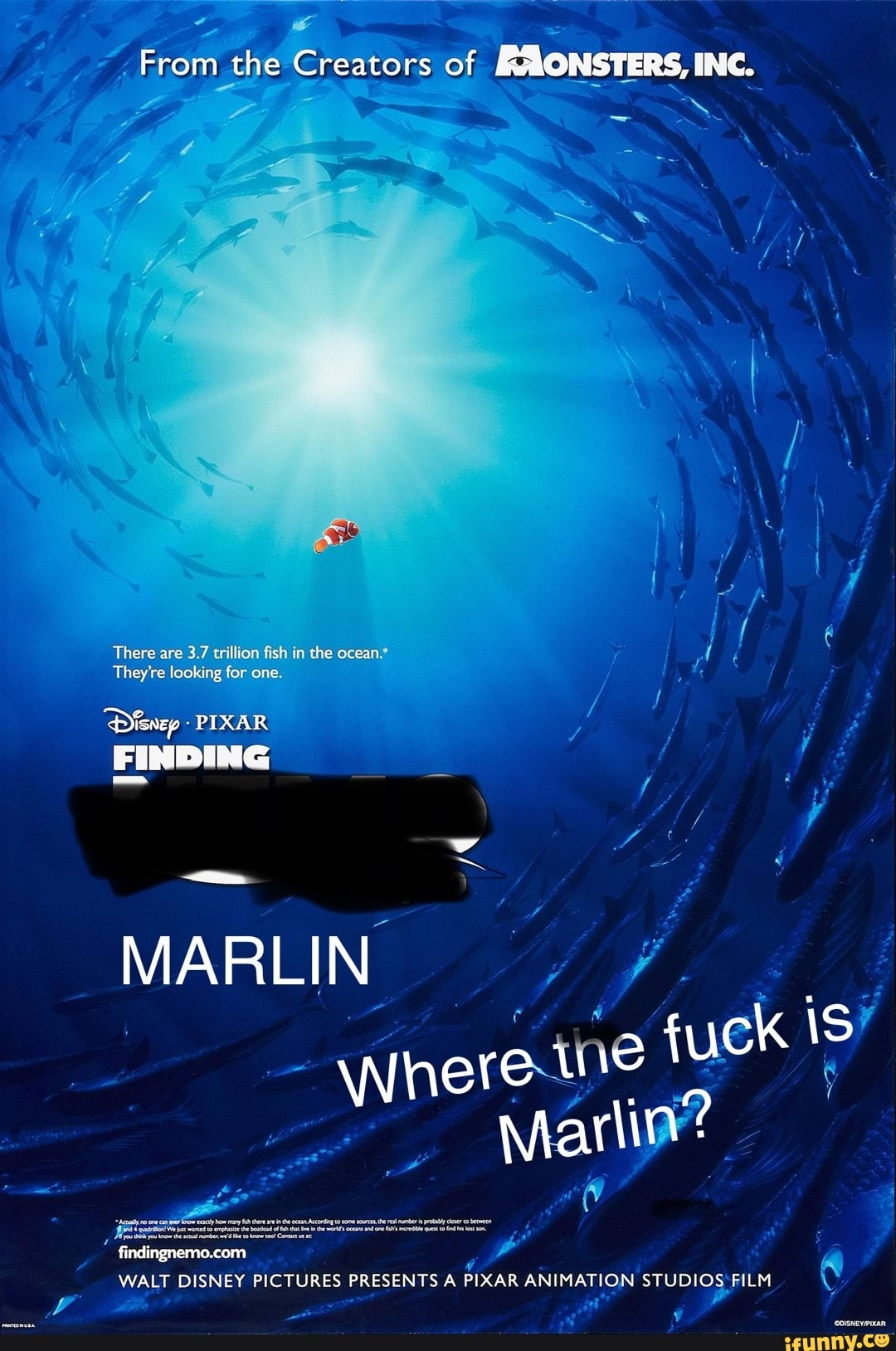 From the Creators of IAONSTERS, INC. I There are 3.7 trillion fish in ...