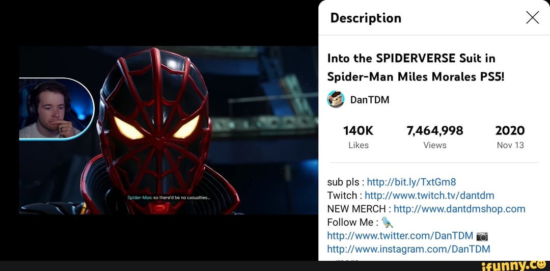 Description Into the SPIDERVERSE Suit in Spider-Man Miles Morales ...