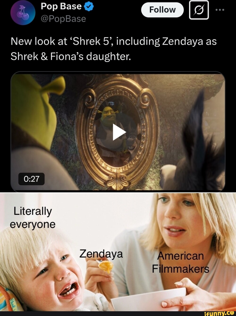Follow Pop Base New look at "Shrek 5', including Zendaya as Shrek & Fiona's daughter. SS ...