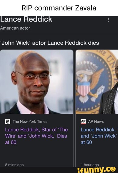 RIP commander Zavala Lance Reddick American actor 'John Wick' actor Lance Reddick dies The New ...