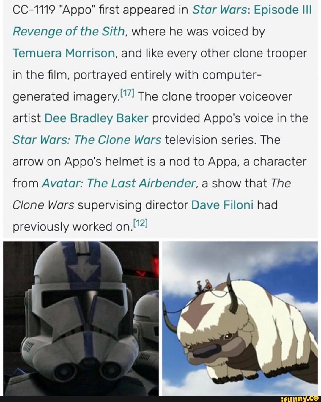 CC-1119 "Appo" first appeared in Star Wars: Episode III Revenge of the ...