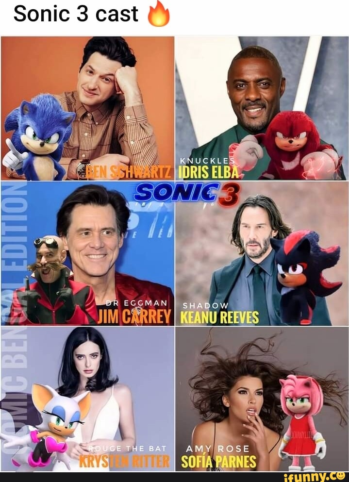 Sonic 3 cast AMYIRO - iFunny