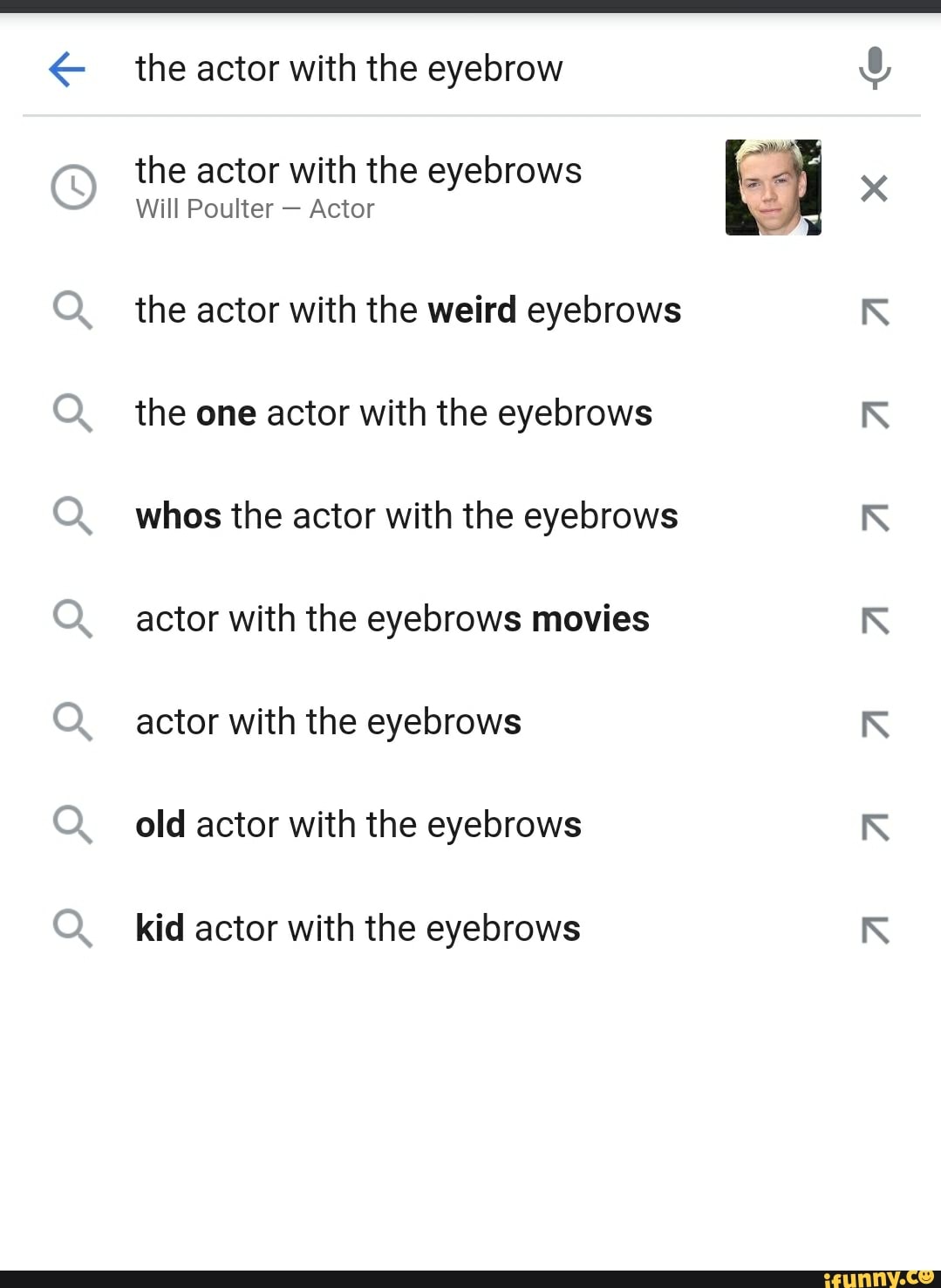 The actor with the eyebrow the actor with the eyebrows Will Poulter ...