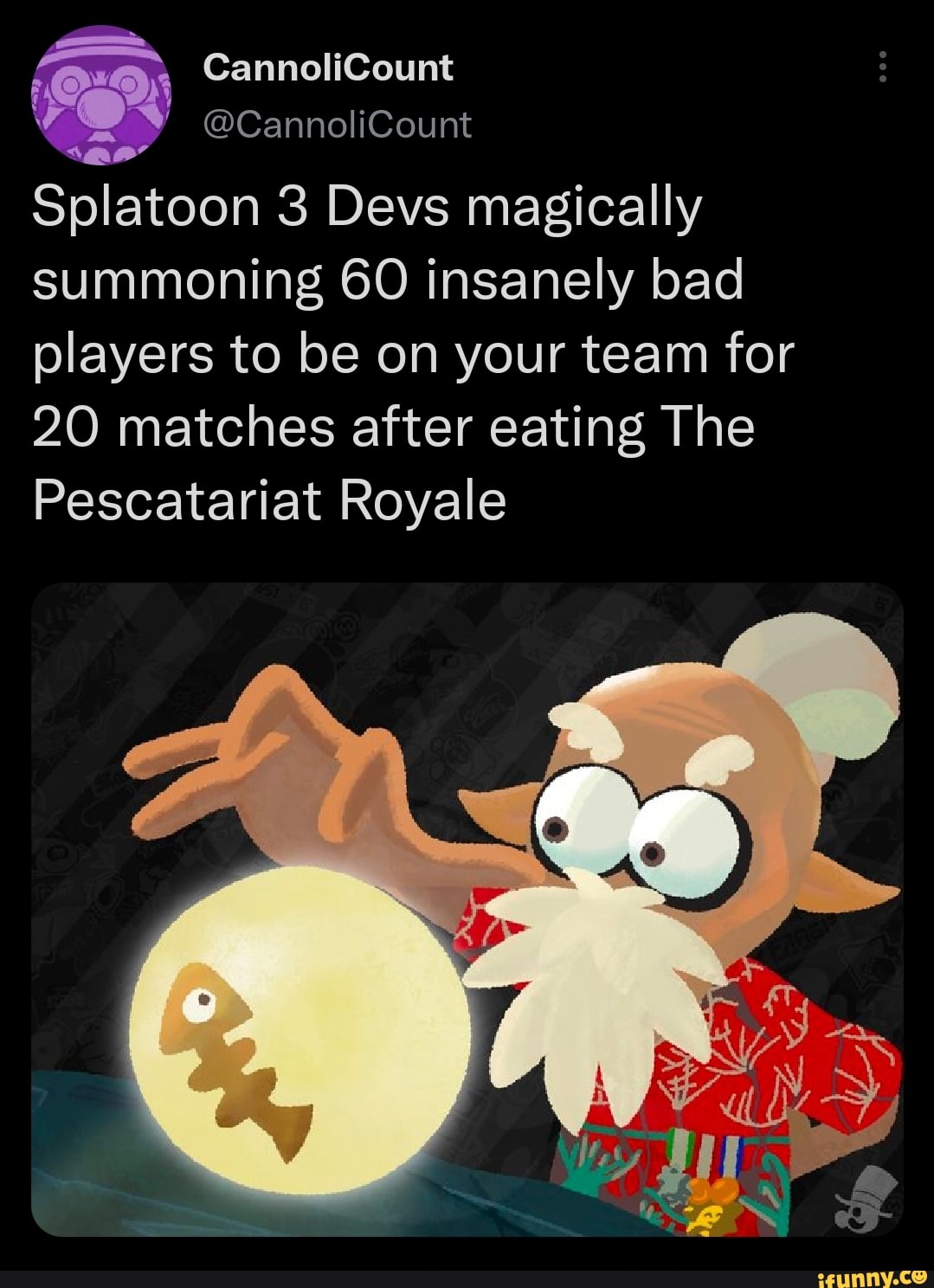 CannoliCount @CannoliCount Splatoon 3 Devs magically summoning 60 ...