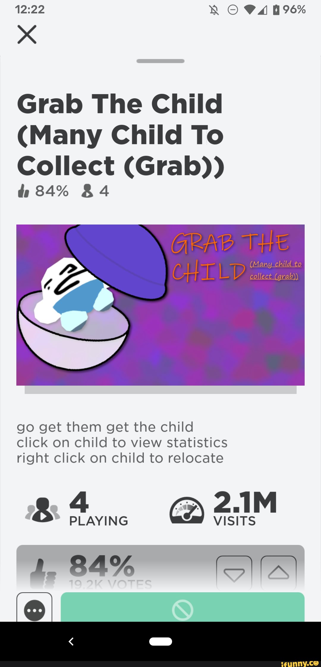 896% Grab The Child (Many Child To Collect (Grab)) 84% GRAB go get them ...