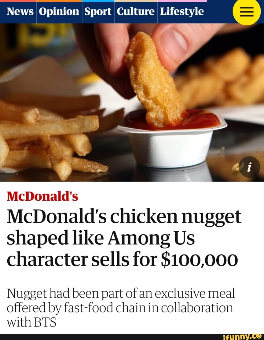 News Opinion Sport Culture Lifestyle McDonald's McDonald's chicken ...
