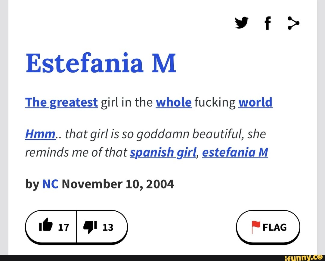 Estefania memes. Best Collection of funny Estefania pictures on iFunny