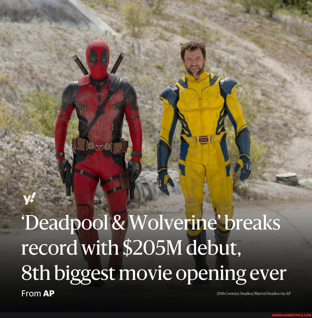 Deadpool Wolverine had the biggest opening of the year unseating Disneys Inside Out The Marvel ...