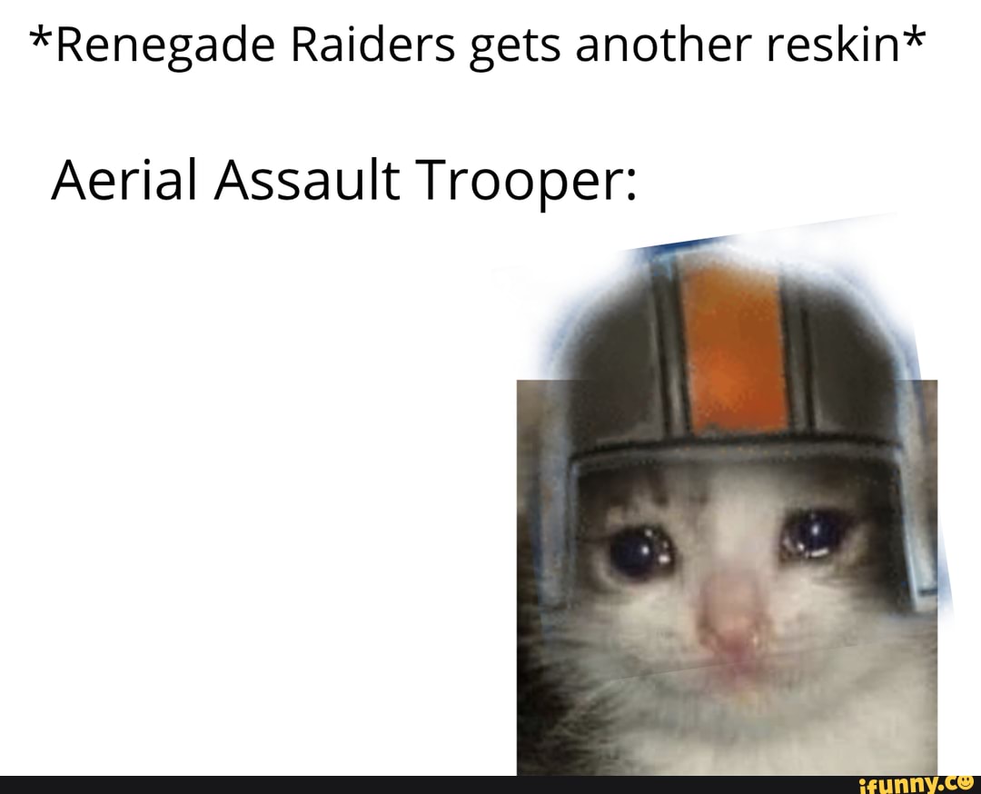 *Renegade Raiders gets another reskin* Aerial Assault Trooper: - iFunny