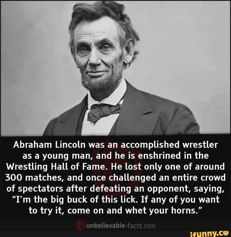 Abraham Lincoln As A Wrestler