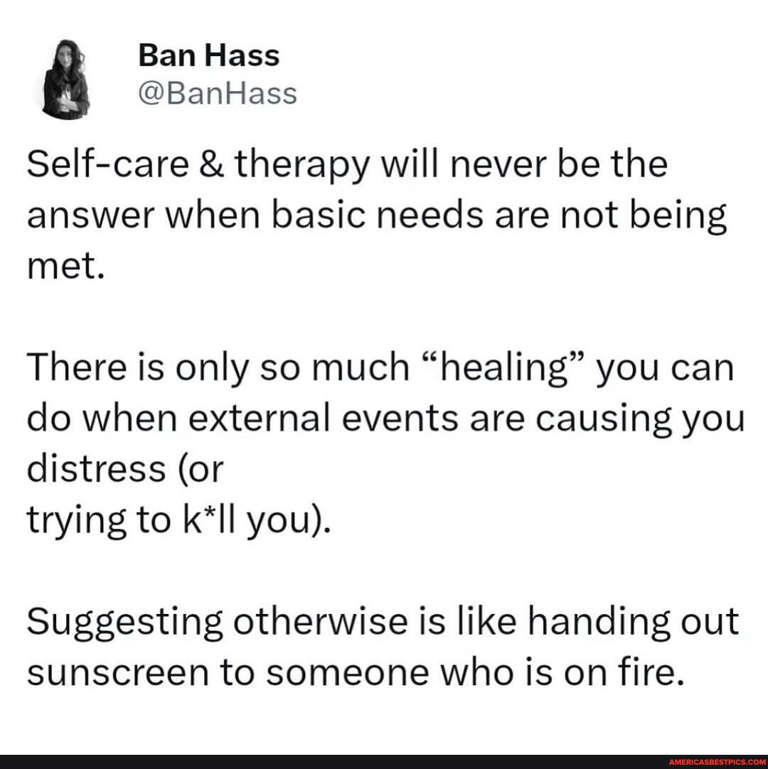 Yessss. So important. @banhass - Ban lass @BanHass Self-care & therapy ...