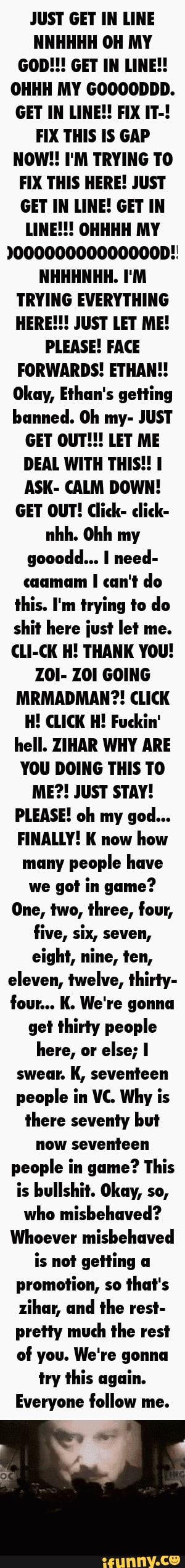 JUST GET IN LINE NNHHHH OH MY GOD!!! GET IN LINE! OHHH MY GOOOODDD. GET ...