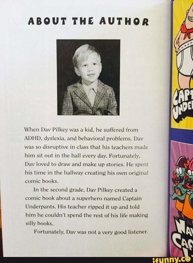 Dav_pilkey memes. Best Collection of funny Dav_pilkey pictures on iFunny